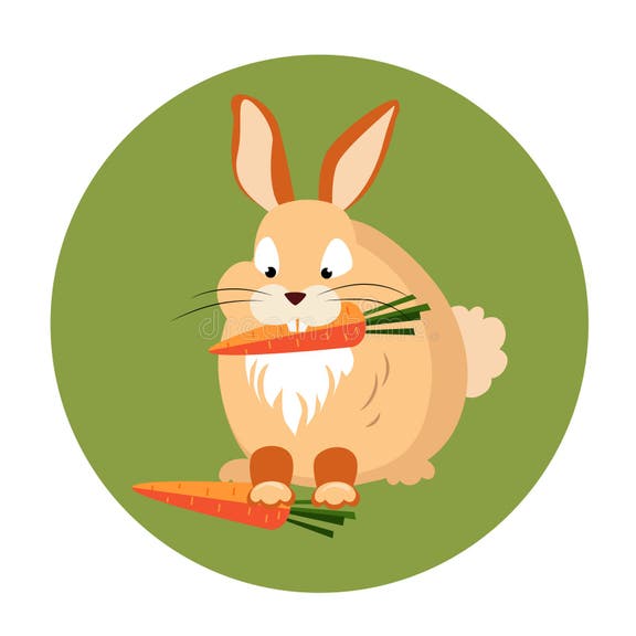 Rabbit Eating Grass Stock Illustrations – 166 Rabbit Eating Grass Stock ...