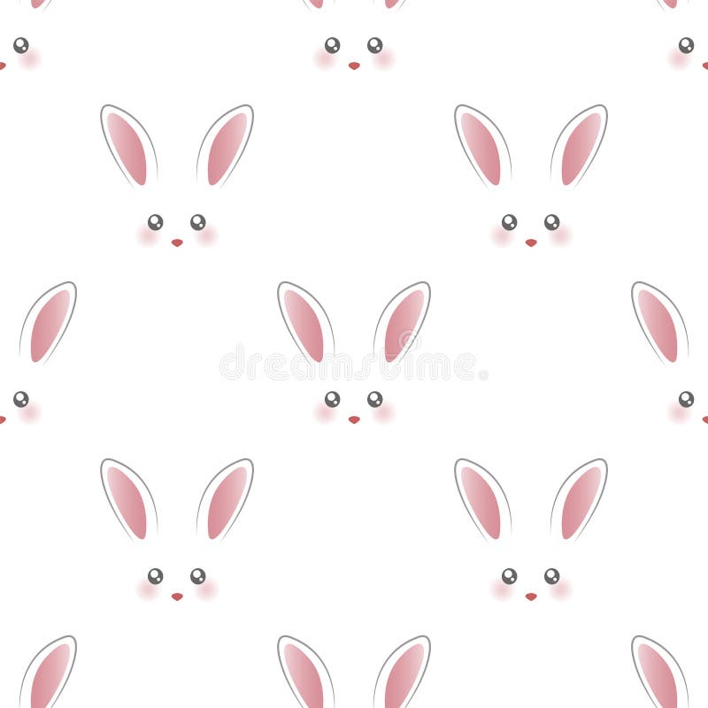 Cute rabbit face stock vector. Illustration of drawing - 118933170