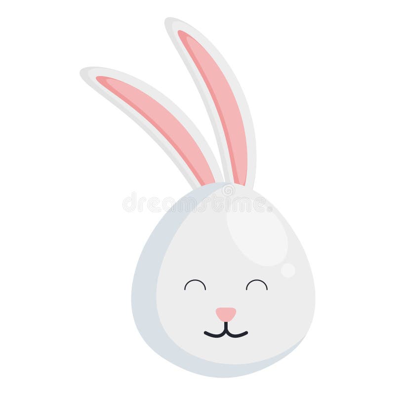 Cute rabbit head character stock illustration. Illustration of sketch ...