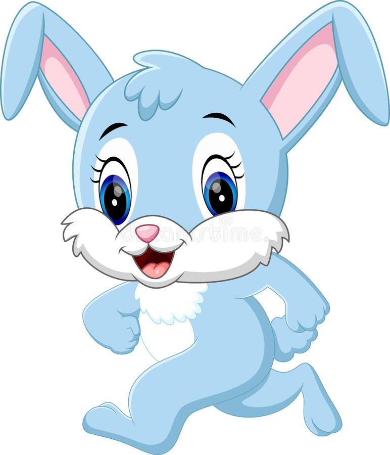 Cute rabbit cartoon stock illustration. Illustration of design - 63655814
