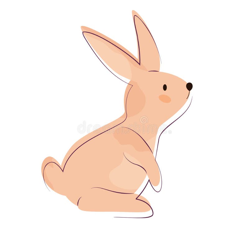 Cute rabbit illustration stock illustration. Illustration of rabbit ...