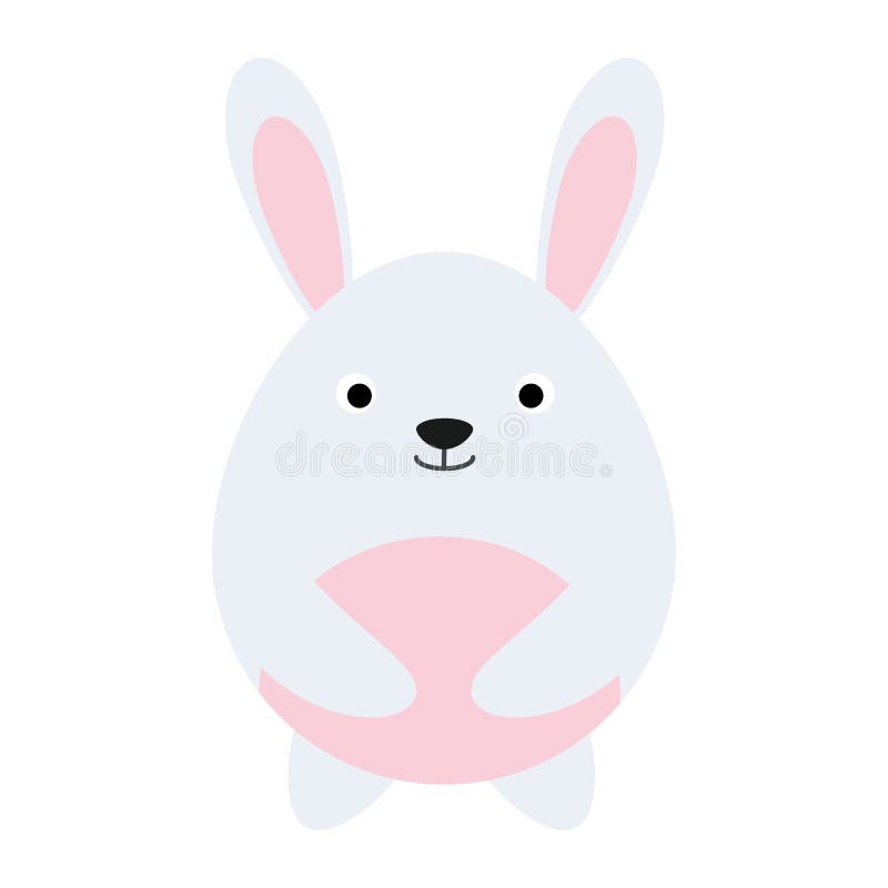 Cute Rabbit Hold Heart. Fold Long Greeting Card Template. Great for St ...