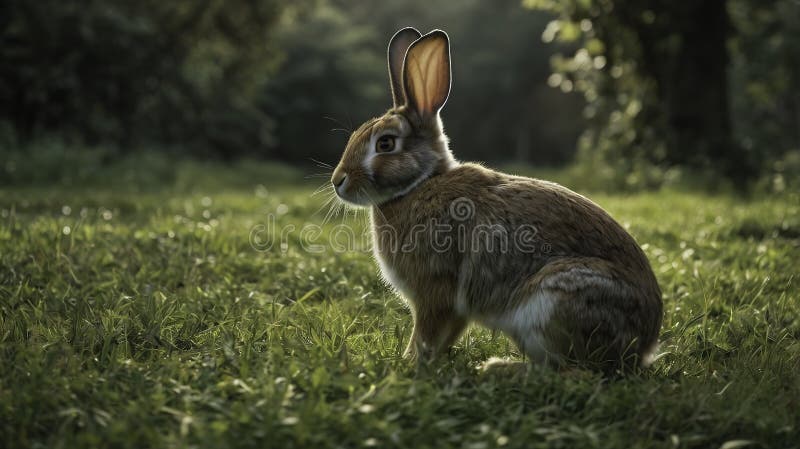 Rabbit Created with AI Artificial Intelligence Stock Illustration ...