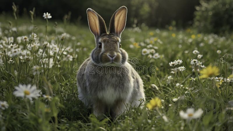 Rabbit Created with AI Artificial Intelligence Stock Illustration ...