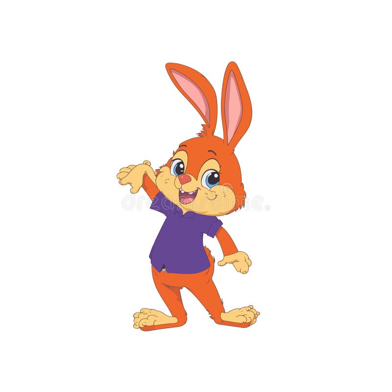 Cute Rabbit Raised Stock Illustrations – 254 Cute Rabbit Raised Stock ...
