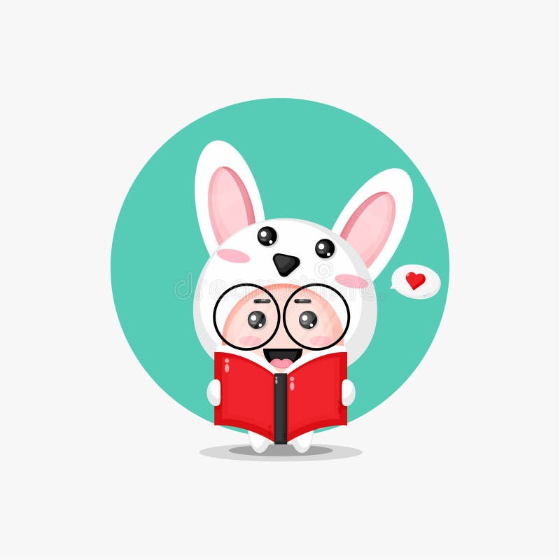 Cartoon Rabbit Reading Book Stock Illustrations – 435 Cartoon Rabbit ...