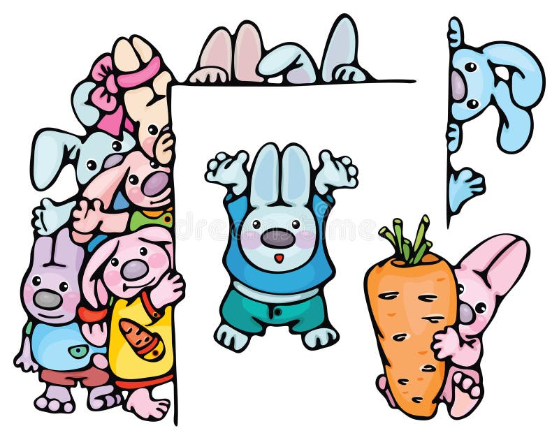 Rabbits Stand Stock Illustrations – 123 Rabbits Stand Stock ...