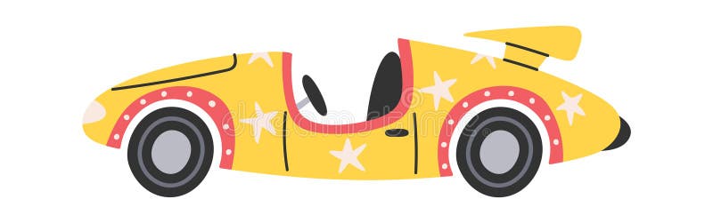 Cute Racing Car High-speed Transport Stock Vector - Illustration of ...