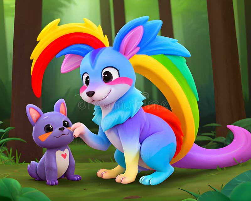 Cute Rainbow Animal Drawings at Marion Akers blog