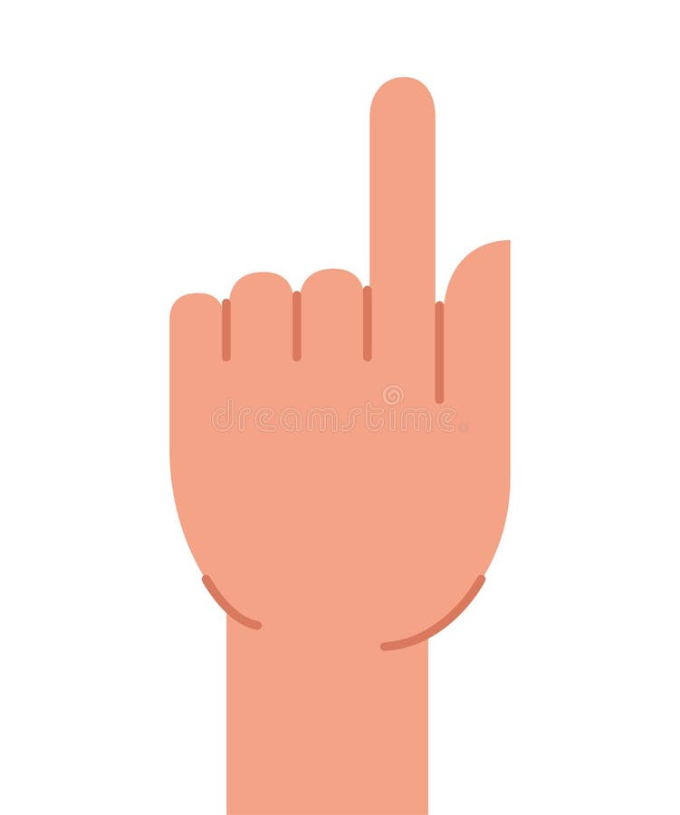 Cute raised hand stock vector. Illustration of isolated - 229869110