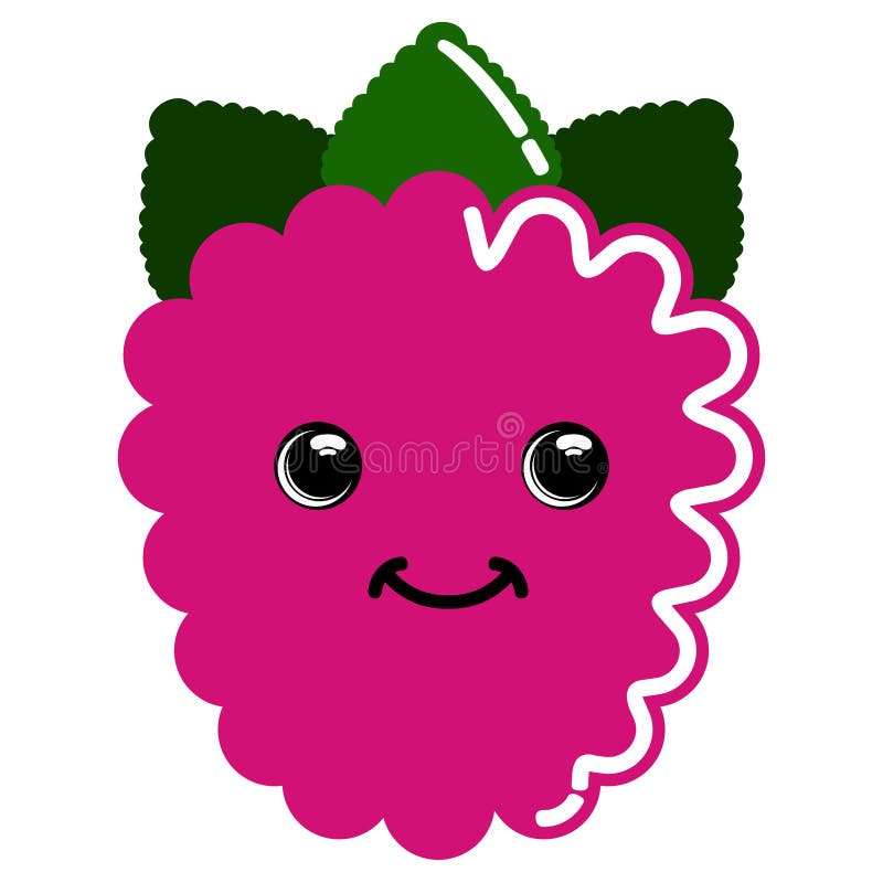Cute raspberry emoticon stock vector. Illustration of icon - 117593167