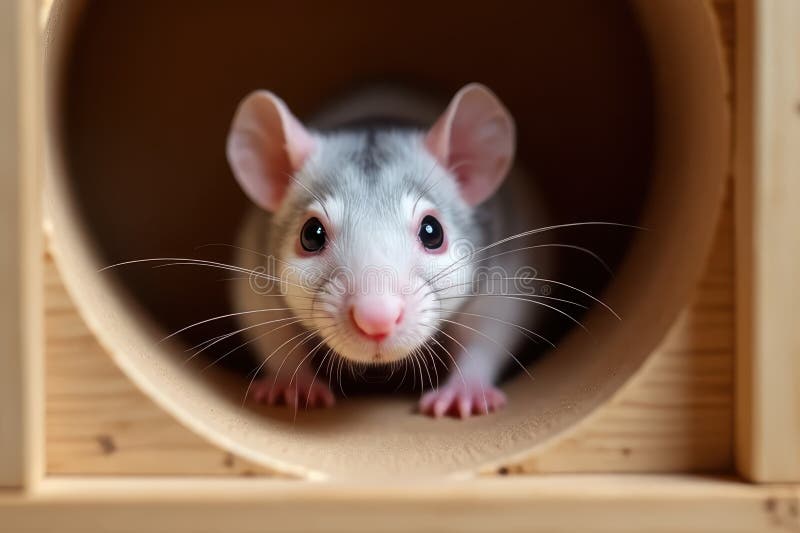 Rat Adventures in Labyrinth Stock Illustration - Illustration of body ...