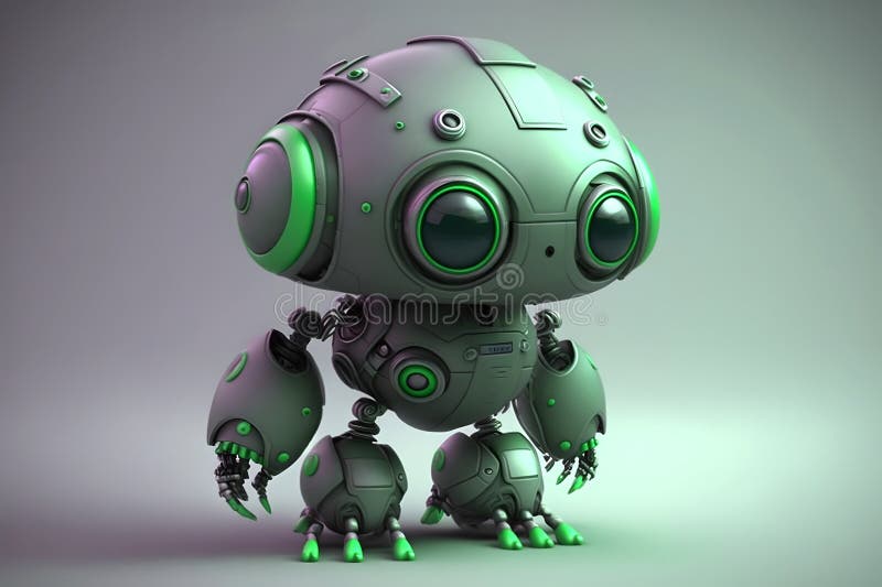 Realistic Robot, Banner Design, Fantasy Character, Generative AI. Stock ...