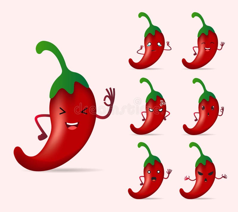 Chile Pepper Face Stock Illustrations – 161 Chile Pepper Face Stock ...
