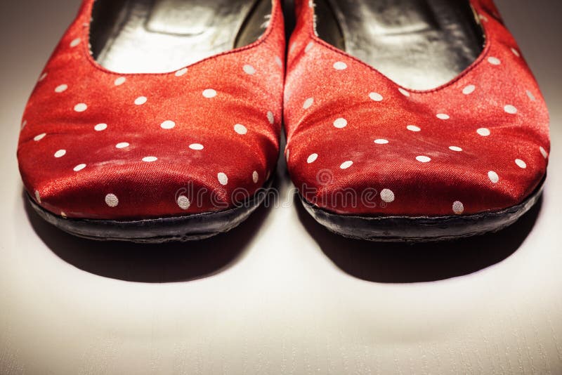 Cute Red Female Shoes stock image. Image of decor, stylish - 105333939