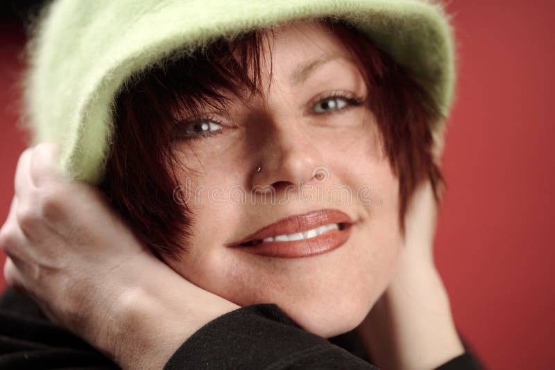 Cute Red Head Portrait stock photo. Image of happy, posing - 1881758