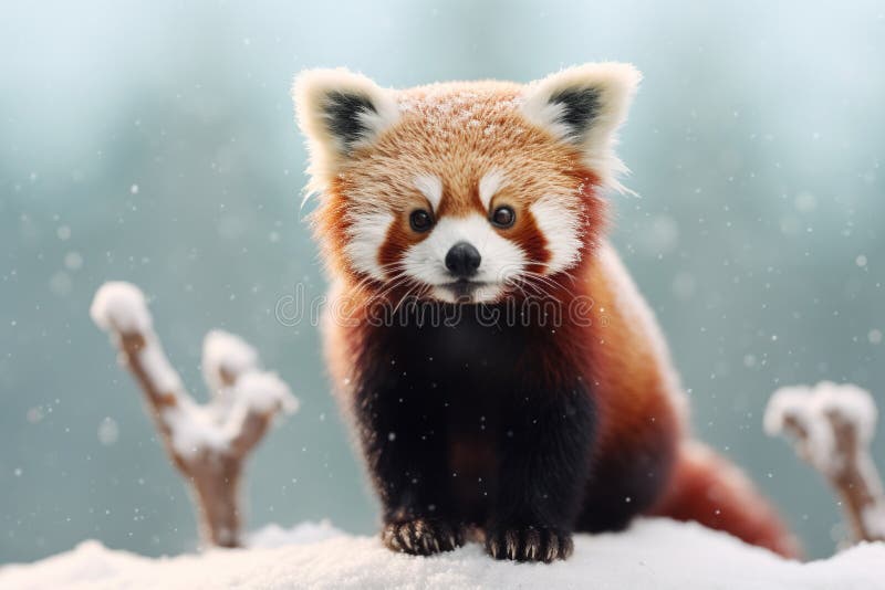 Red Panda Cute Snow