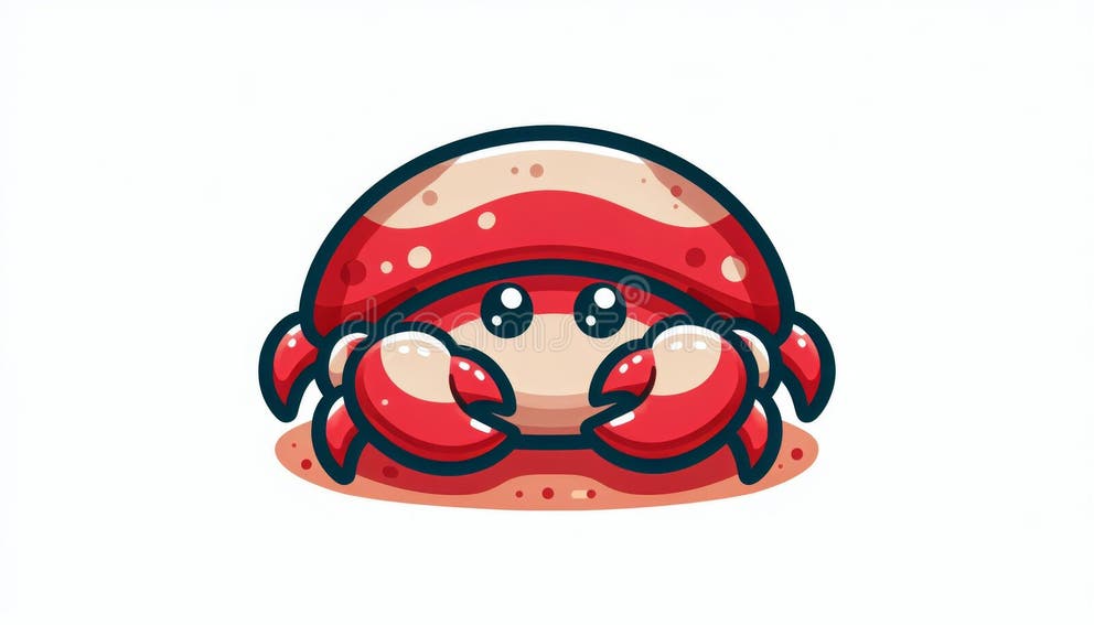 Cute Red Pixel Art Crab Illustration Stock Illustration - Illustration ...