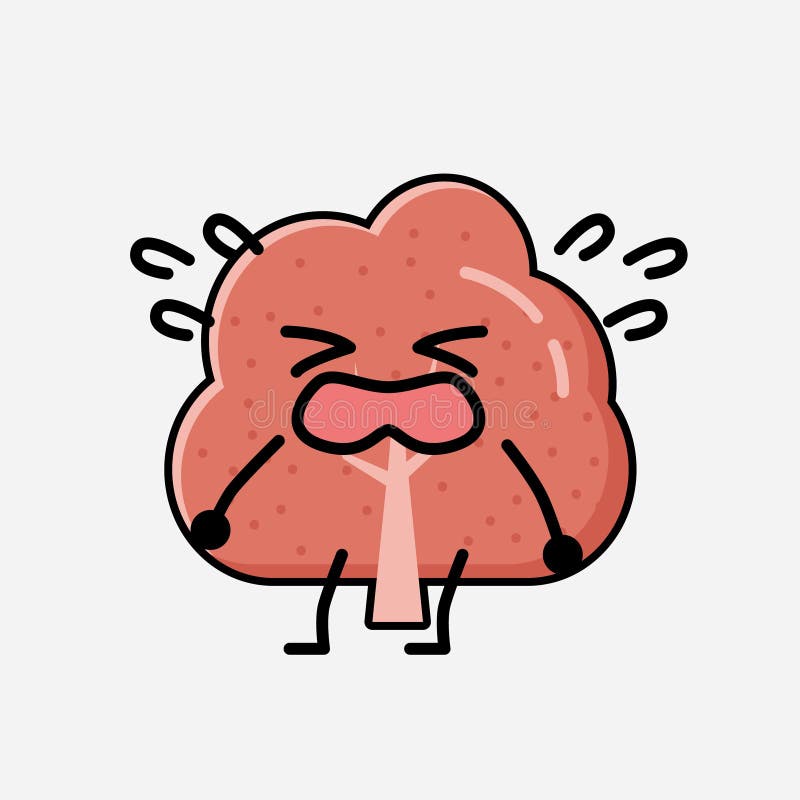 Cute Red Tree Mascot Vector Character in Flat Design Style Stock Vector ...