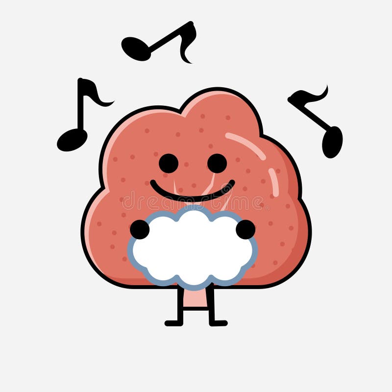 Cute Red Tree Mascot Vector Character in Flat Design Style Stock Vector ...