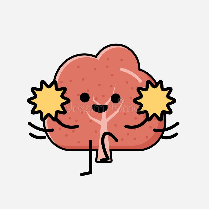 Cute Red Tree Mascot Vector Character in Flat Design Style Stock Vector ...