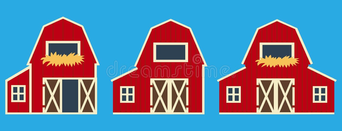 Cute Red Vector Barn Stock Illustrations – 444 Cute Red Vector Barn ...