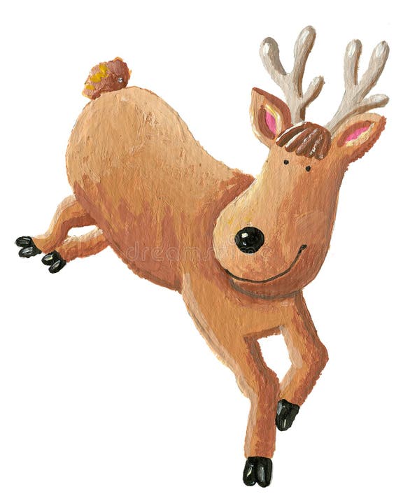 Cartoon Running Reindeer Stock Illustrations – 1,264 Cartoon Running ...