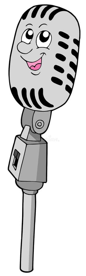 Cartoon microphone stock vector. Illustration of entertainment - 7208545