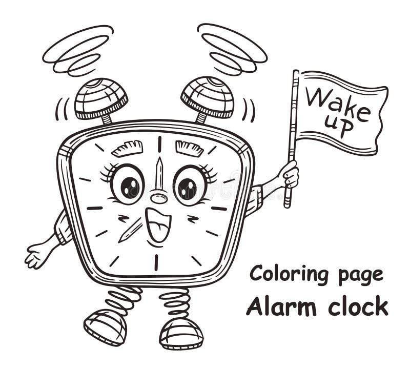 Time To Wake Up Coloring Pages