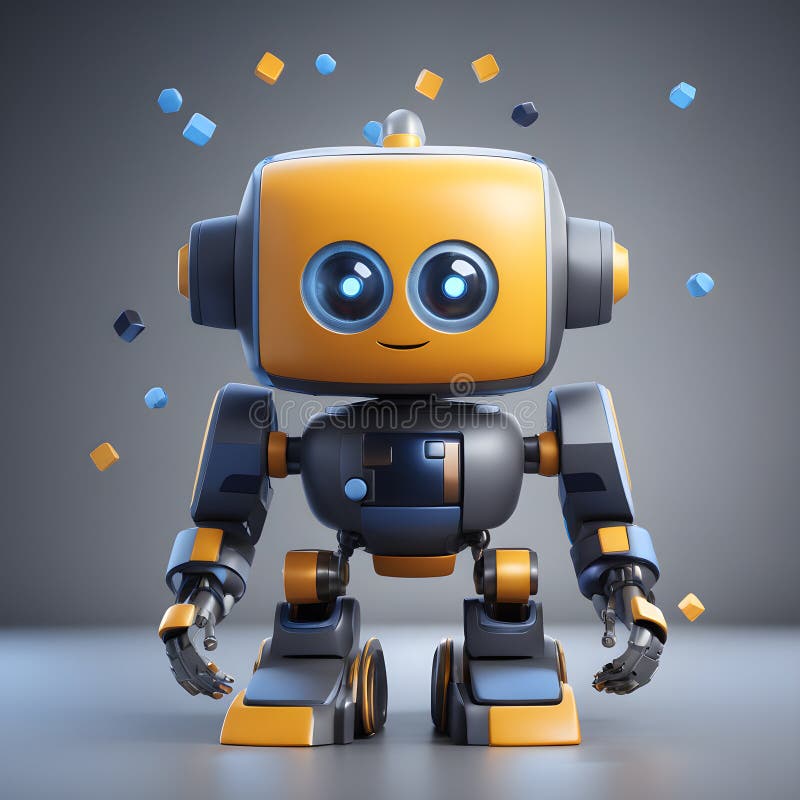 Yellow Robot Character Stock Illustrations – 2,286 Yellow Robot ...