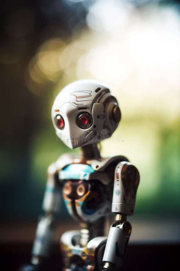 Cute Robot with Sunglasses, Chilling on a Beach Chair with a Cocktail ...