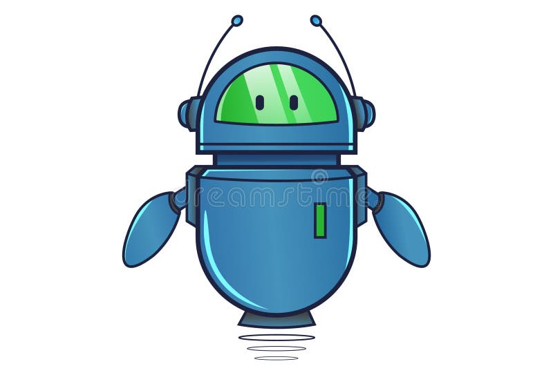 Cute Robot with Cute Expressions. Stock Illustration - Illustration of ...