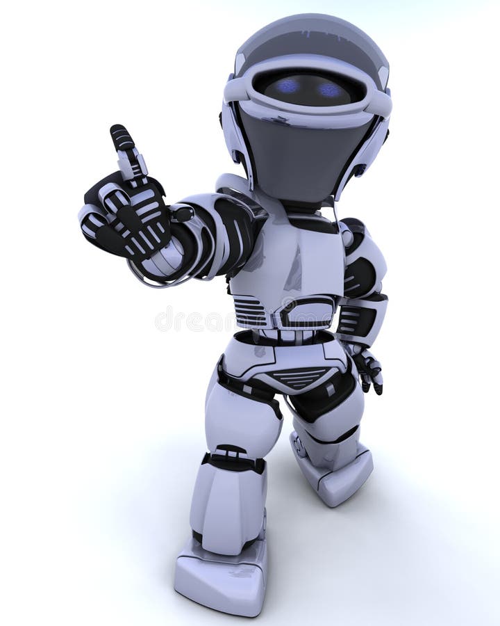 Cute robot cyborg stock illustration. Illustration of cyborg - 13618420