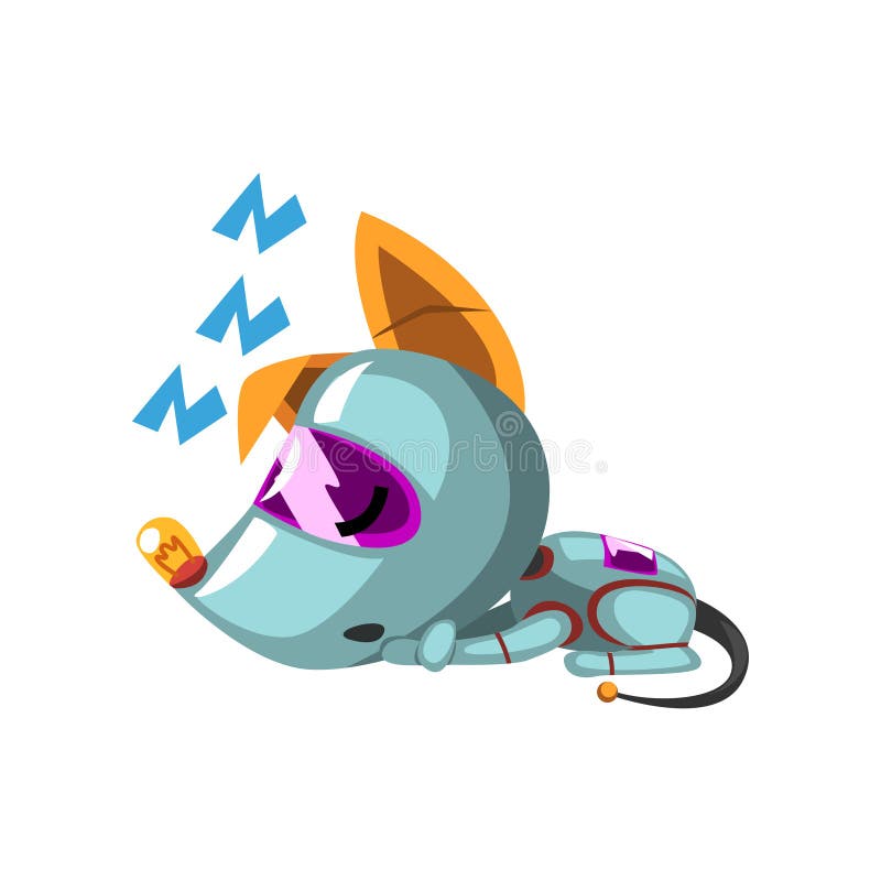 Sleeping Robot Stock Illustrations – 320 Sleeping Robot Stock ...