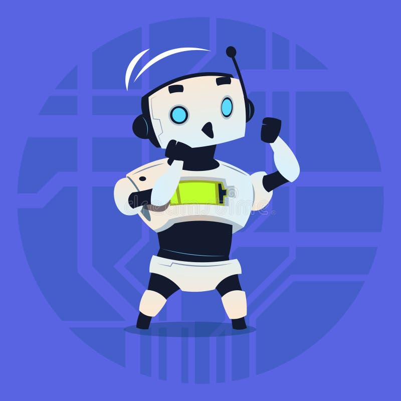 Cartoon robots icon stock vector. Illustration of element - 23722388