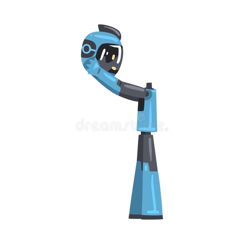 Cute Robot Holding Head in His Hands, Cute Personal Robotic Assistant ...