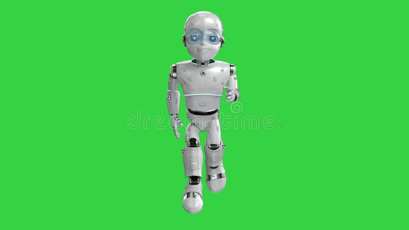 Cute Robot Color Icon Animation Stock Footage - Video of preprogrammed ...