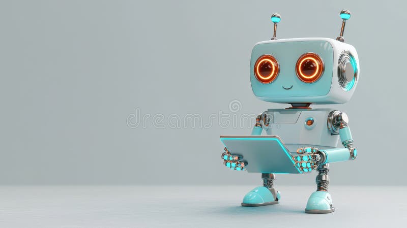 Cute Robot Using Tablet PC Digital Technology Artificial Intelligence ...