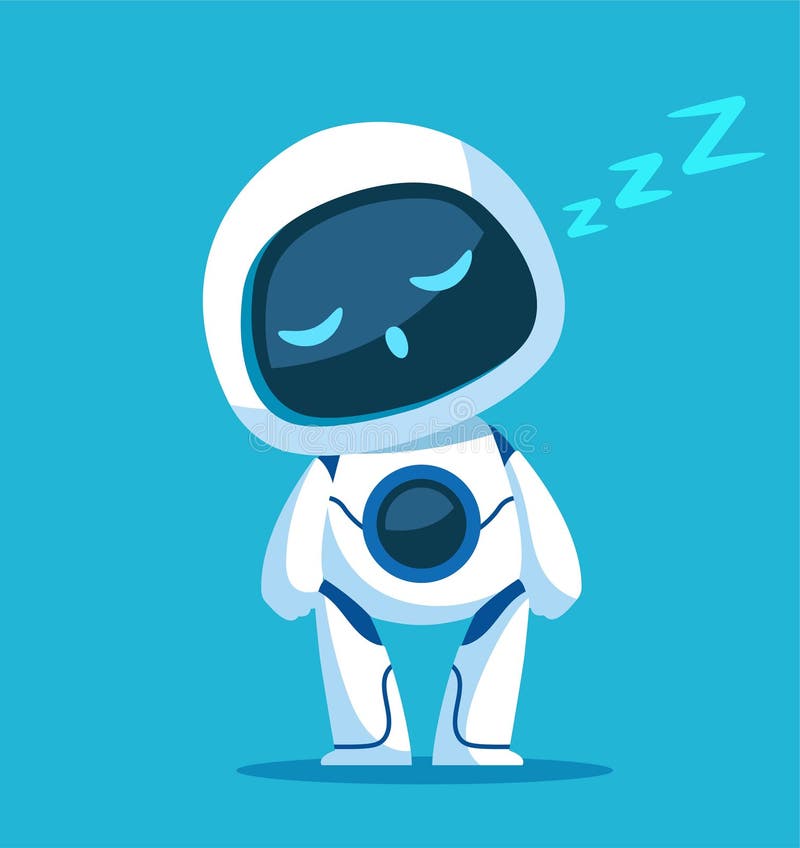 Sleeping Robot Stock Illustrations – 160 Sleeping Robot Stock ...