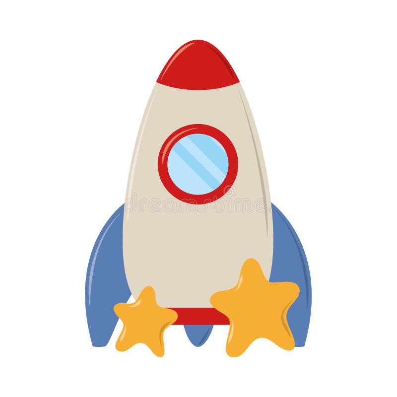 Cute rocket toy stock vector. Illustration of cute, space - 223874856