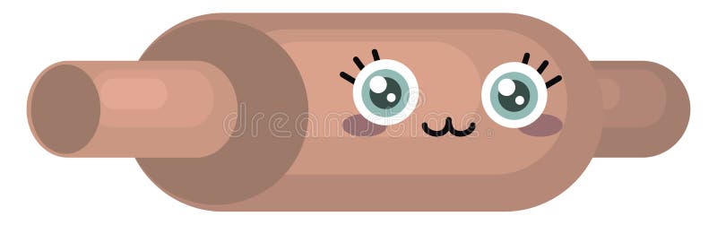 Cute Rolling Pin Graphic Design Stock Vector - Illustration of bakery ...