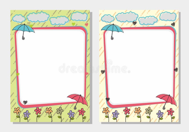 Rain Page Border