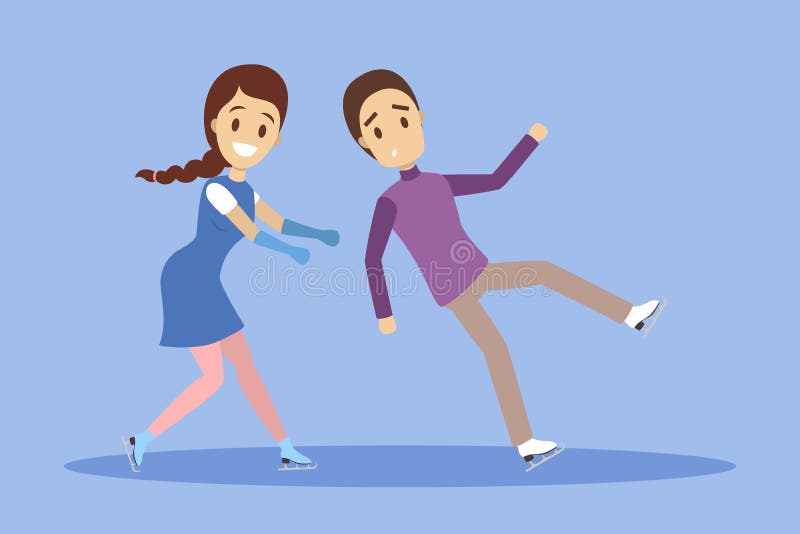 Cute Romantic Couple Skate Together Winter Stock Illustrations – 39 ... Cute Romantic Couple Skate Together Winter Stock Illustrations – 39 ...