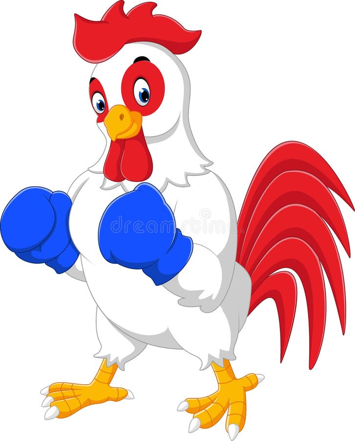 Boxing Rooster stock vector. Illustration of manly, agressive - 59670165