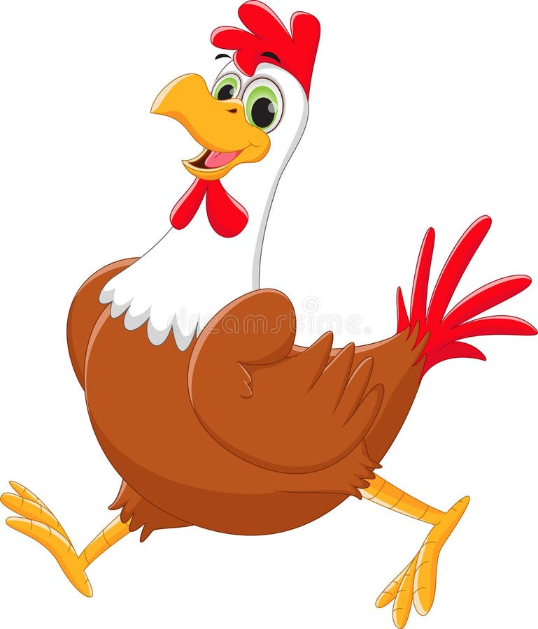 Cute Rooster Cartoon Presenting Stock Vector - Illustration of poultry ...