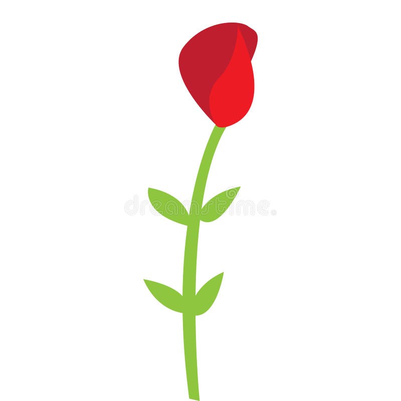 Cute rose icon stock vector. Illustration of clipart - 110985871