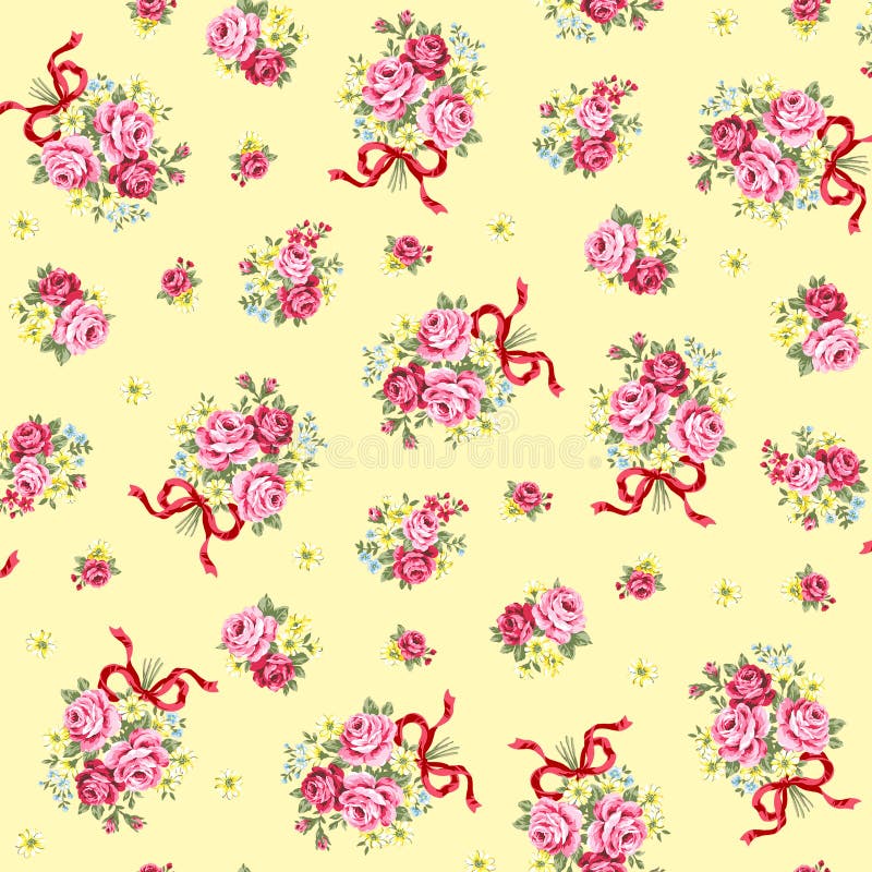 Cute Rose Pattern Perfect for Textile Patterns, Stock Illustration ...