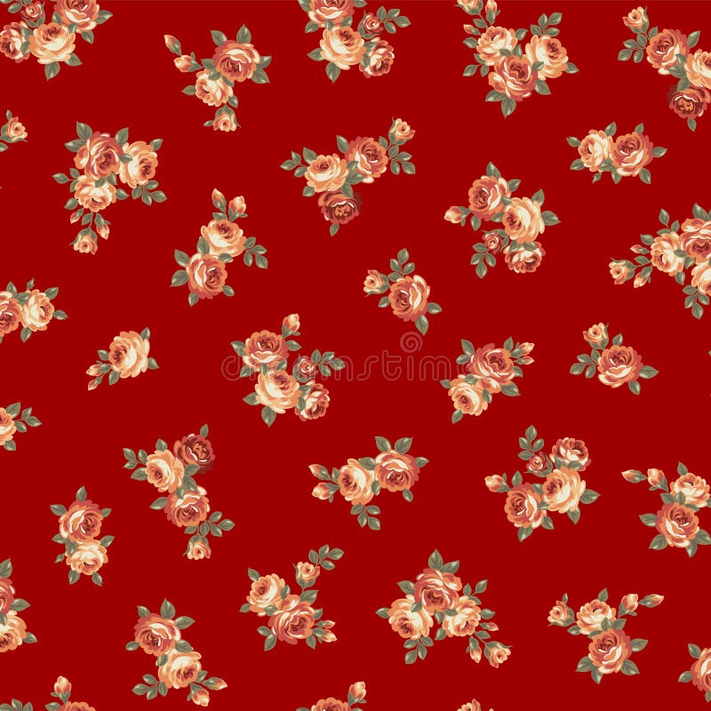Cute Rose Pattern Perfect for Textile Patterns, Stock Vector ...