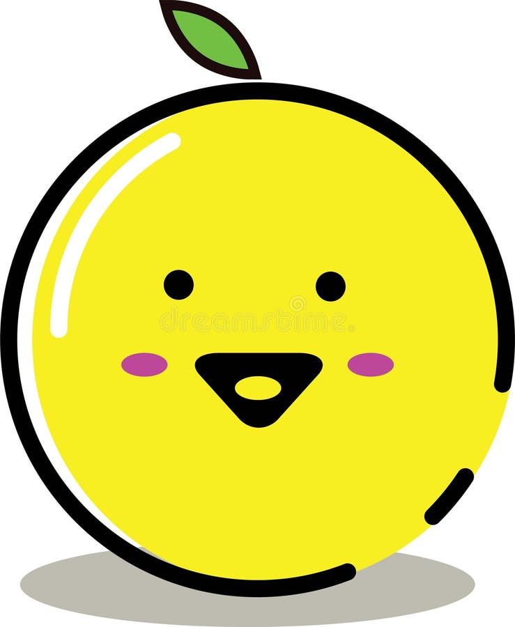 Cute round orange logo stock vector. Illustration of cute - 179740004