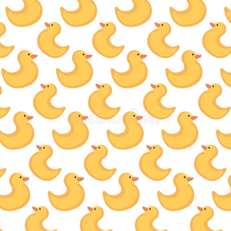 Cute rubber ducks pattern stock vector. Illustration of activity ...